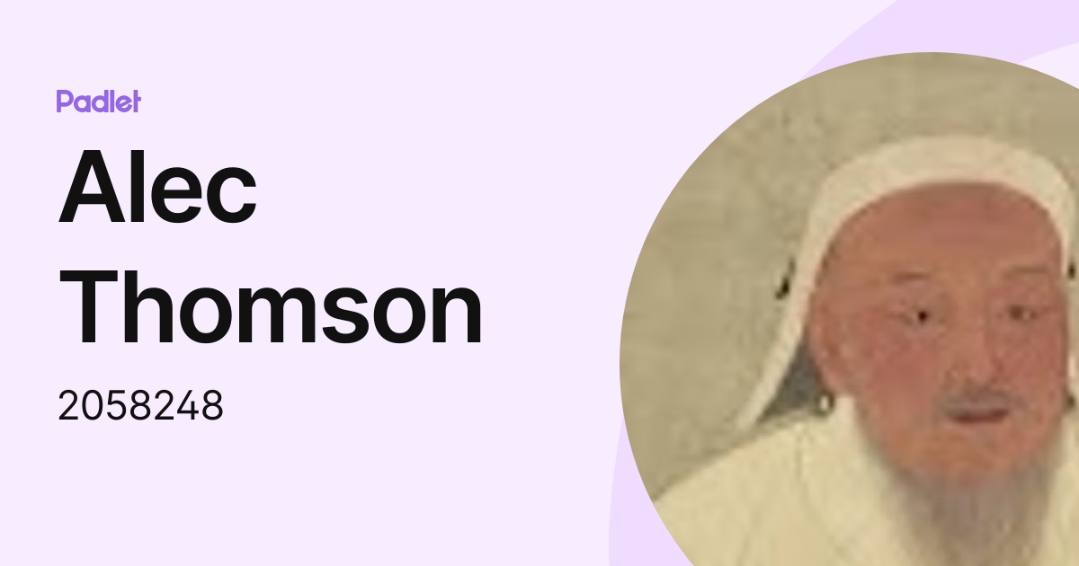 Alec Thomson (2058248) profile | Padlet