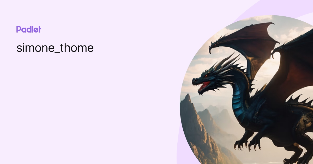Simone Thome Profile Padlet