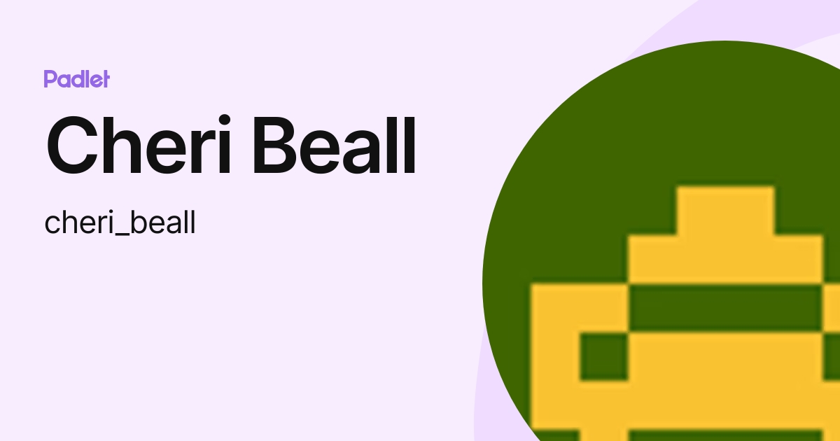 Cheri Beall (cheri_beall) profile | Padlet
