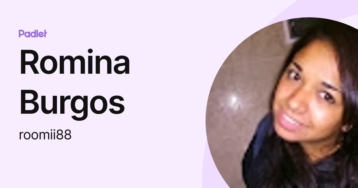 Romina Burgos (roomii88) profile | Padlet