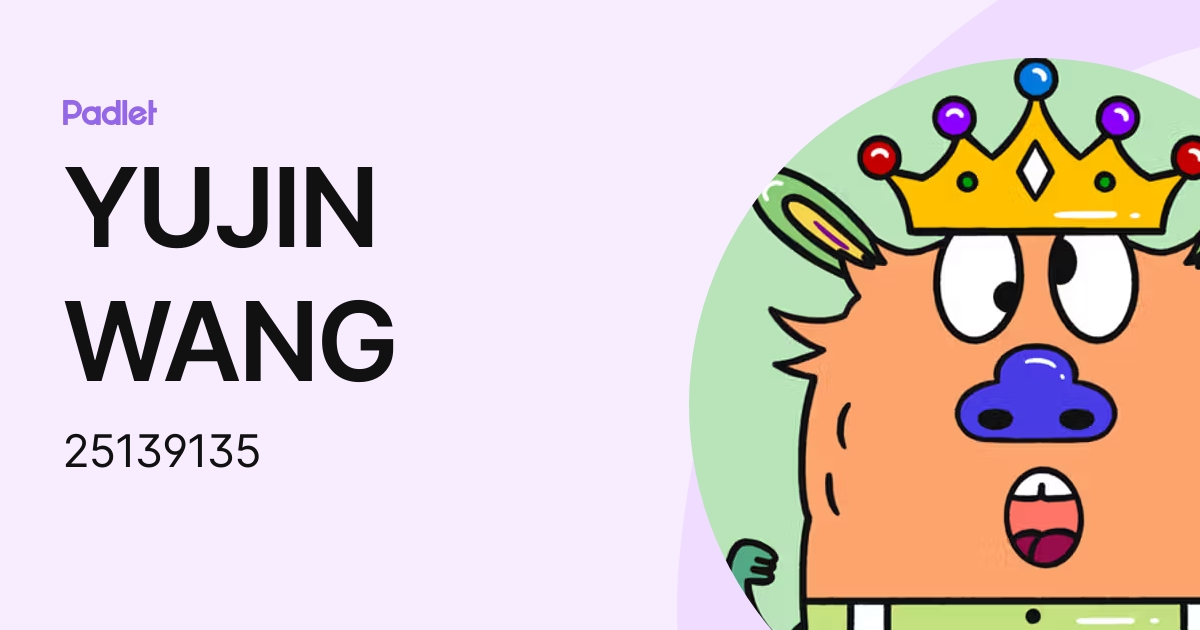 YUJIN WANG (25139135) profile | Padlet