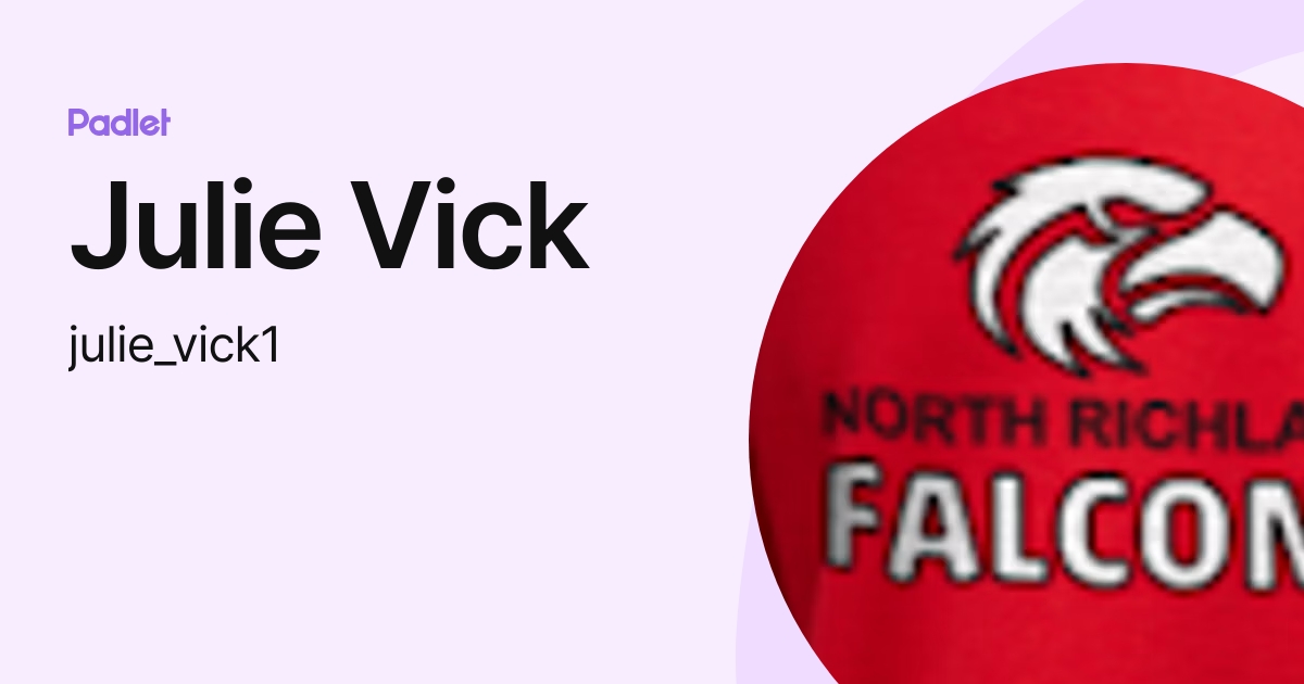 Julie Vick (julie_vick1) profile | Padlet