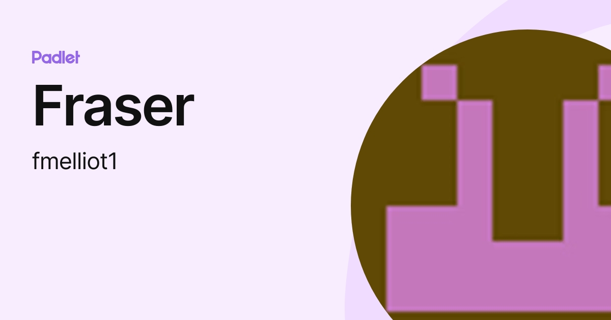 Fraser (fmc) profile | Padlet