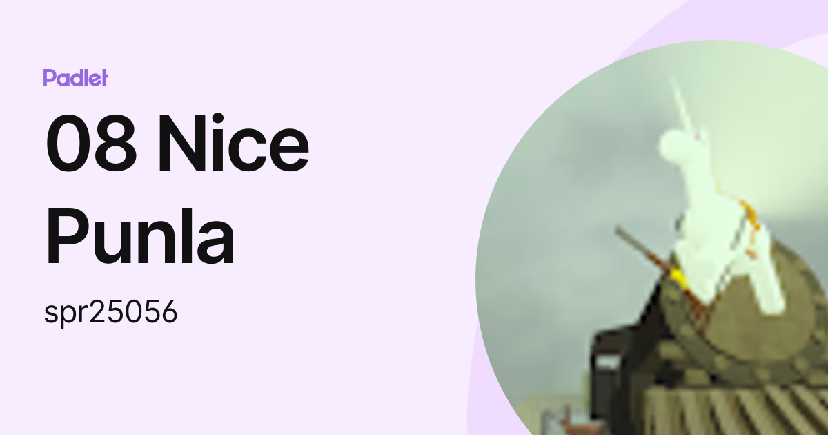 08 Nice Punla (spr25056) profile | Padlet