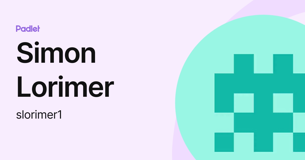 Simon Lorimer (slorimer1) profile | Padlet