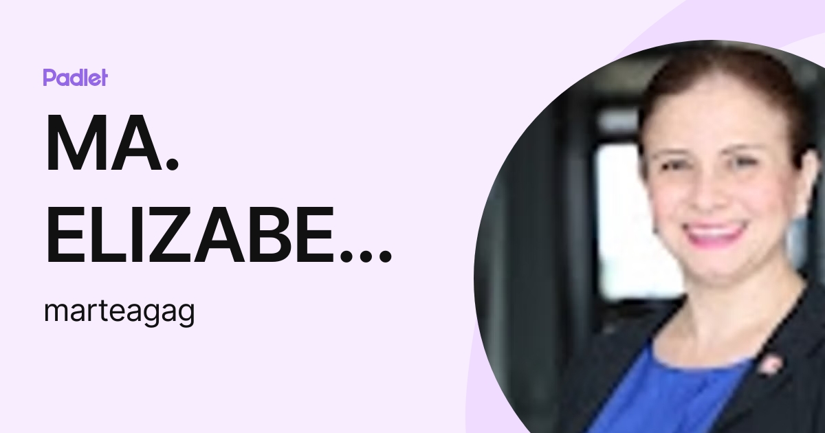 MA. ELIZABETH ARTEAGA GARCIA (marteagag) profile | Padlet