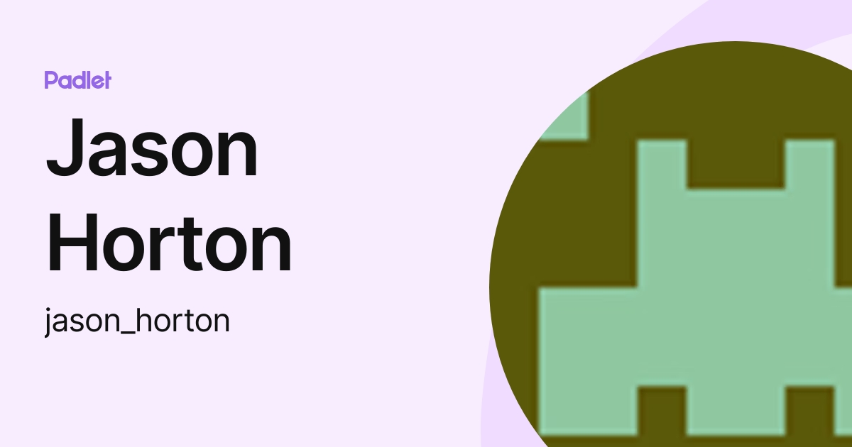 Jason Horton (jason_horton) profile | Padlet