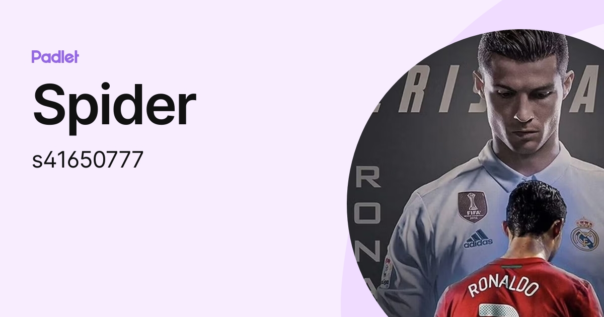 Spider (s41650777) profile | Padlet