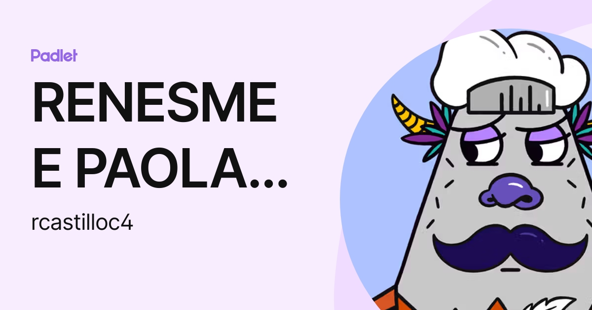 RENESMEE PAOLA CASTILLO CORELLA (rcastilloc4) profile | Padlet