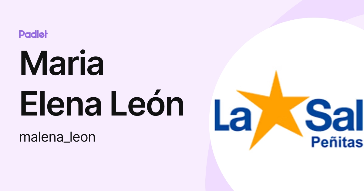 Maria Elena León (malena_leon) profile | Padlet