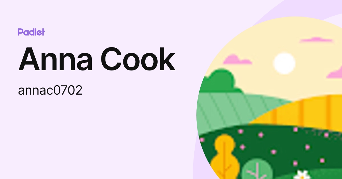 Anna Cook (annac0702) profile | Padlet