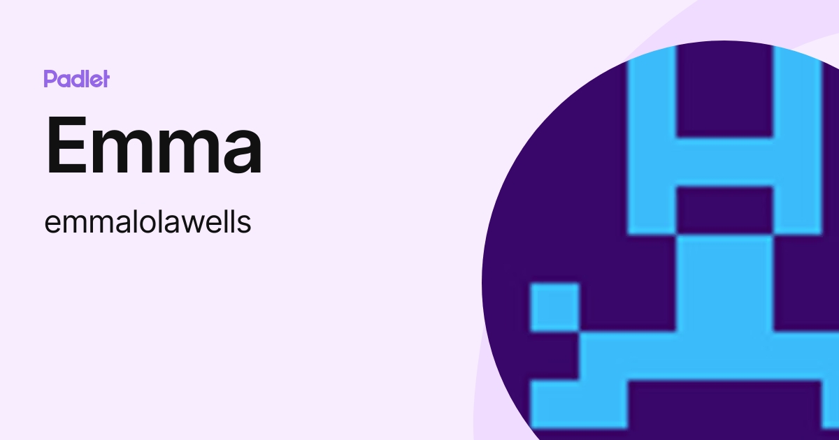 Emma (emmalolawells) profile | Padlet