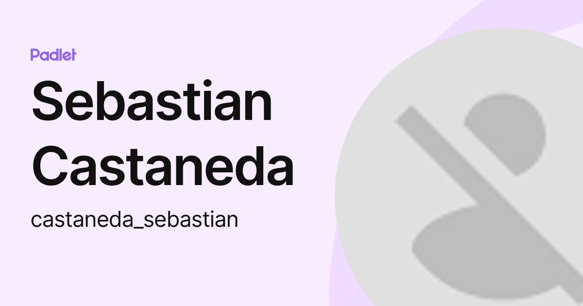 Sebastian Castaneda (castaneda_sebastian) profile | Padlet