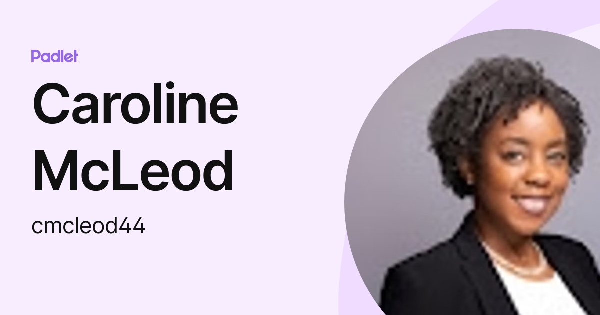 Caroline McLeod (cmcleod44) profile | Padlet