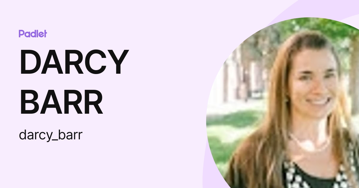 DARCY BARR (darcy_barr) profile | Padlet