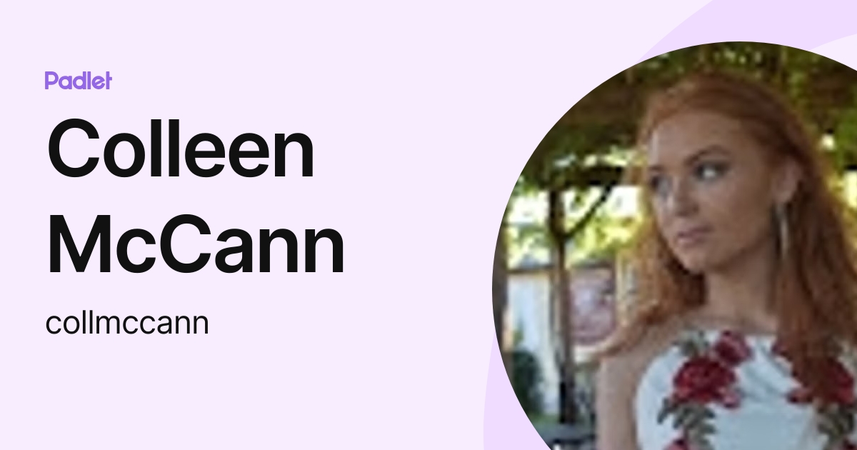 Colleen McCann (collmccann) profile | Padlet