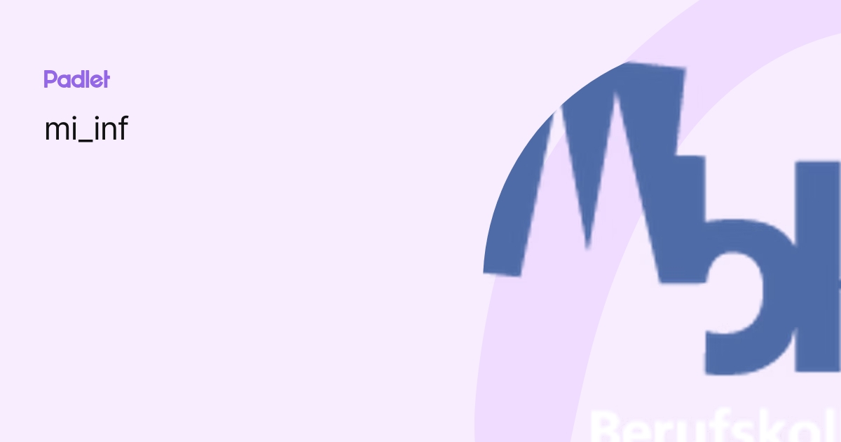 Mi Inf Profile Padlet