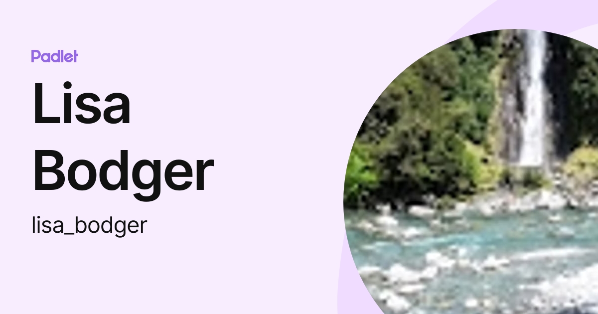 Lisa Bodger (lisa_bodger) profile | Padlet