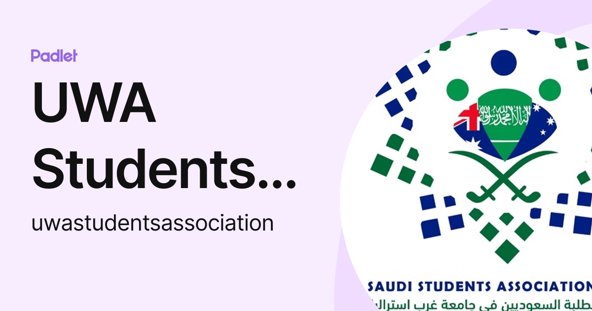 UWA Students Association (uwastudentsassociation) profile | Padlet