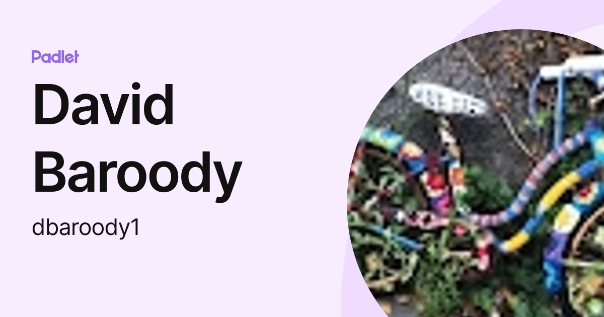 David Baroody (dbaroody1) profile | Padlet