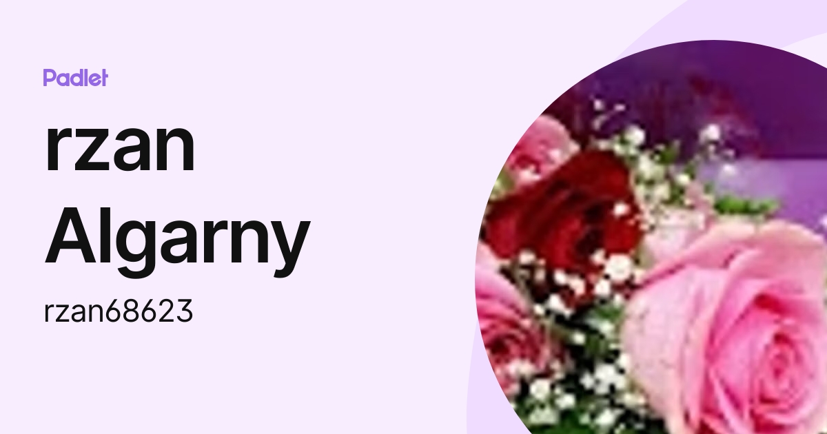 rzan Algarny (rzan68623) profile | Padlet