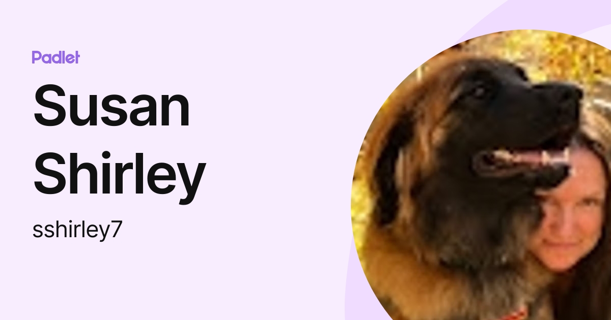 Susan Shirley (sshirley7) profile | Padlet