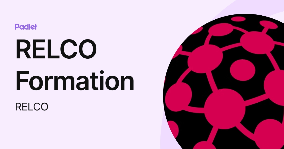 Profil de RELCO Formation (RELCO) | Padlet