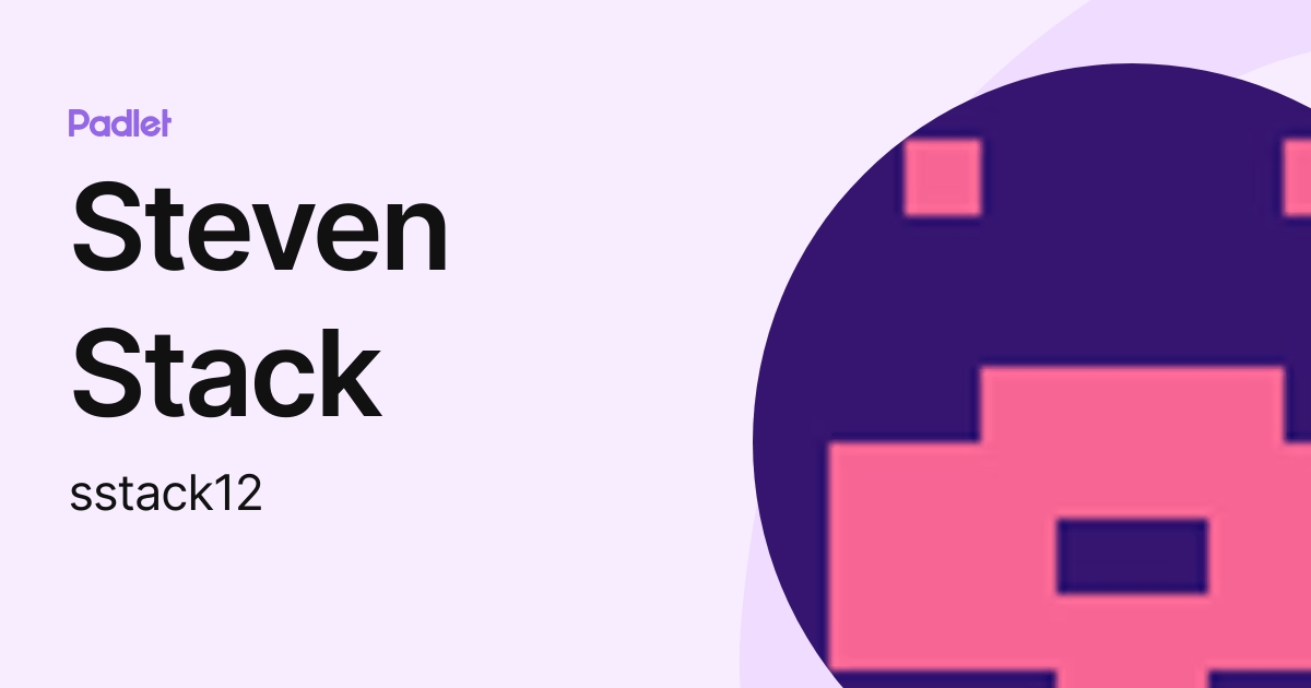 Steven Stack (NCStack) profile | Padlet