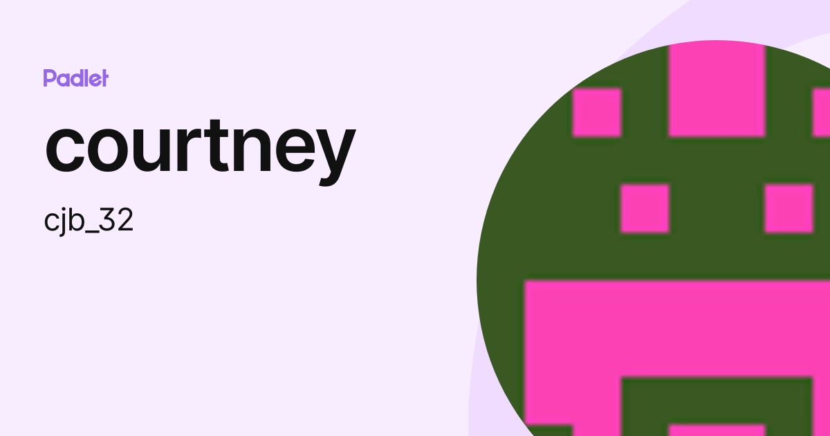 Courtney Cjb 32 Profile Padlet
