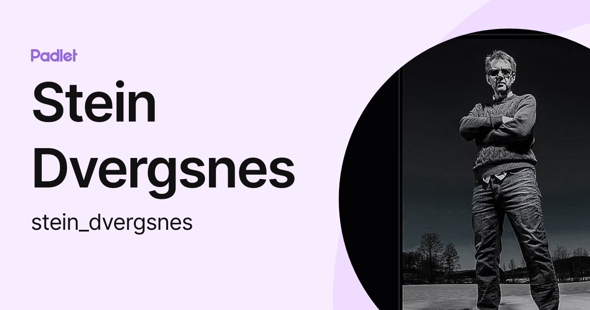 Stein Dvergsnes (stein_dvergsnes) profile | Padlet