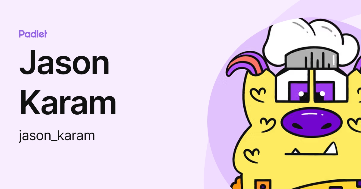 Jason Karam (jason_karam) profile | Padlet