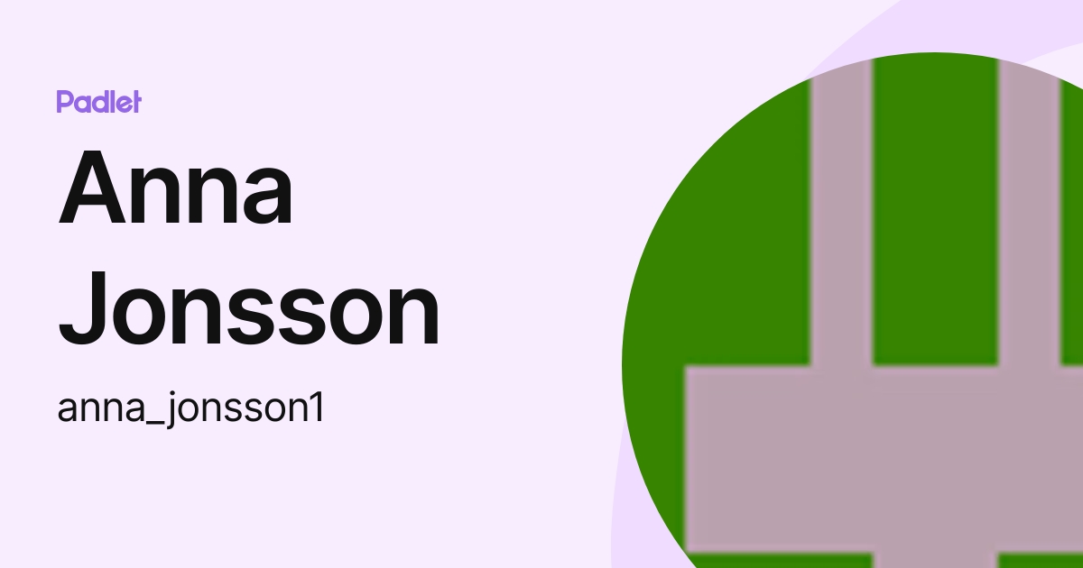 Anna Jonsson (anna_jonsson1) profile | Padlet