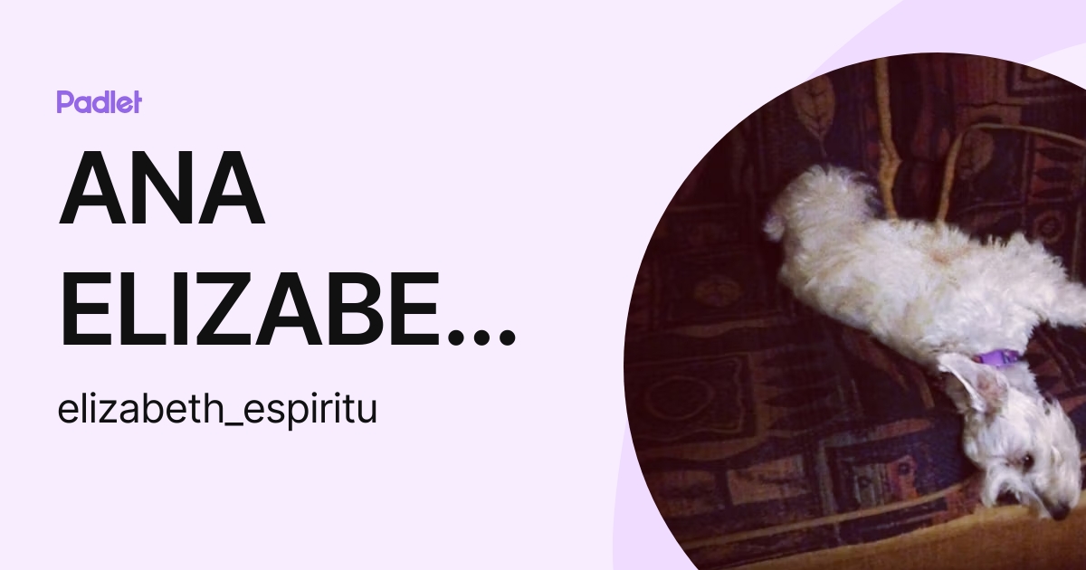 ANA ELIZABETH ESPIRITU NAVA (elizabeth_espiritu) profile | Padlet
