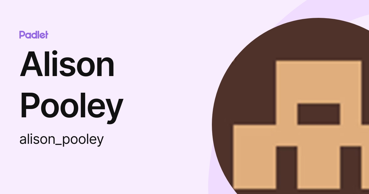 Alison Pooley (alison_pooley) profile | Padlet