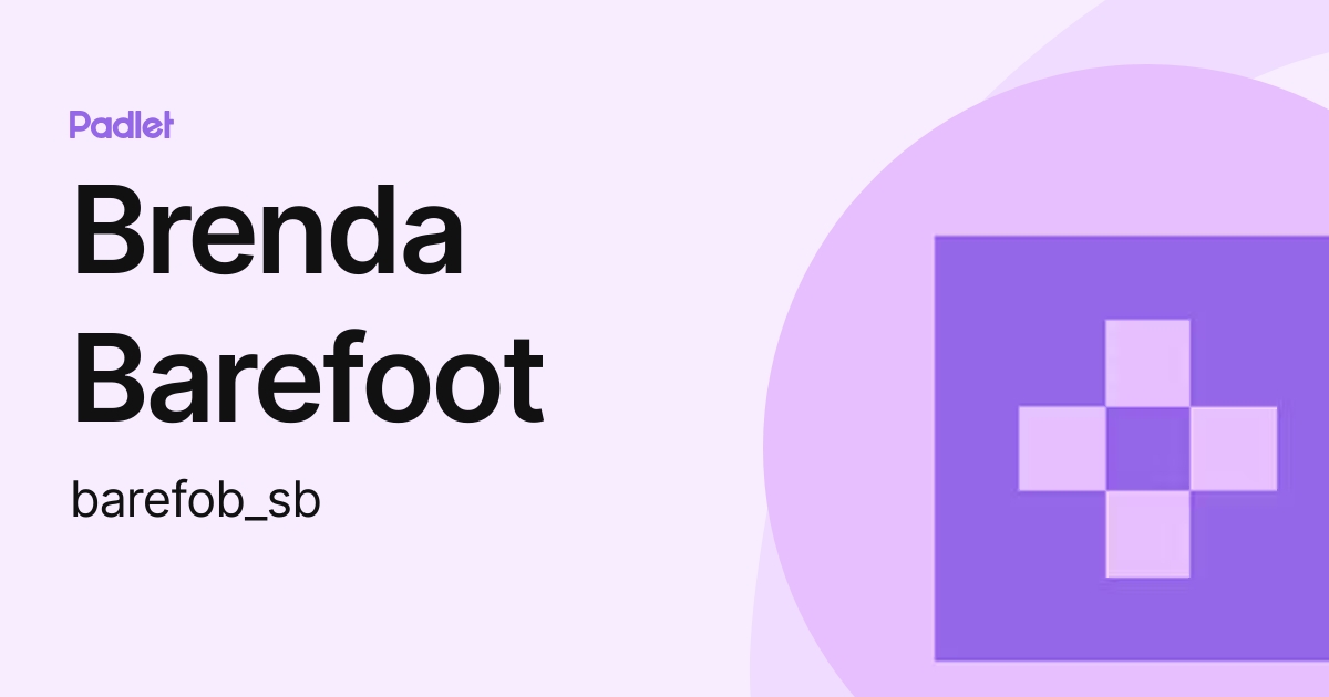 Brenda Barefoot (barefob_sb) profile | Padlet