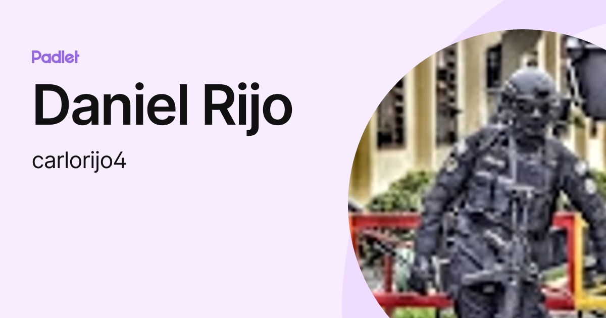 Daniel Rijo (carlorijo4) profile | Padlet