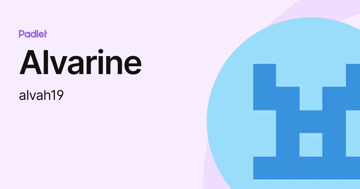 Alvarine (alvah19) profile | Padlet