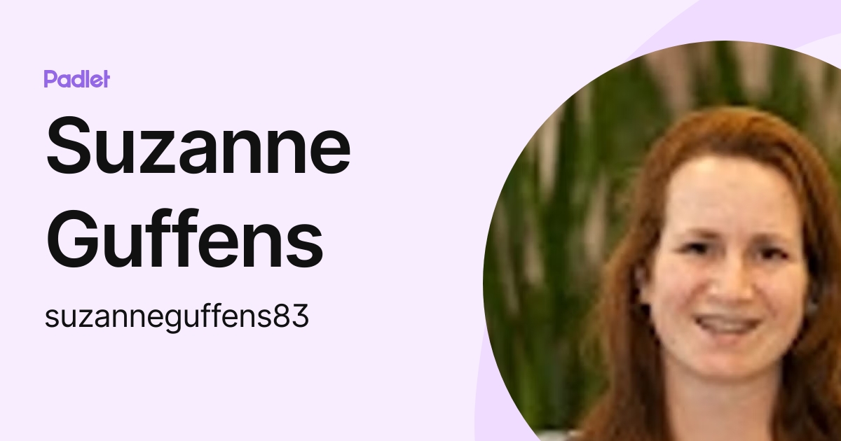 Suzanne Guffens (suzanneguffens83) profile | Padlet