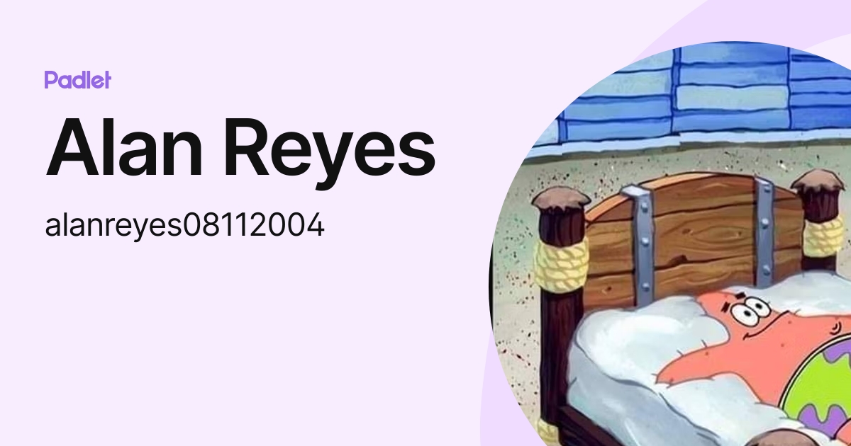 Alan Reyes (alanreyes08112004) profile | Padlet