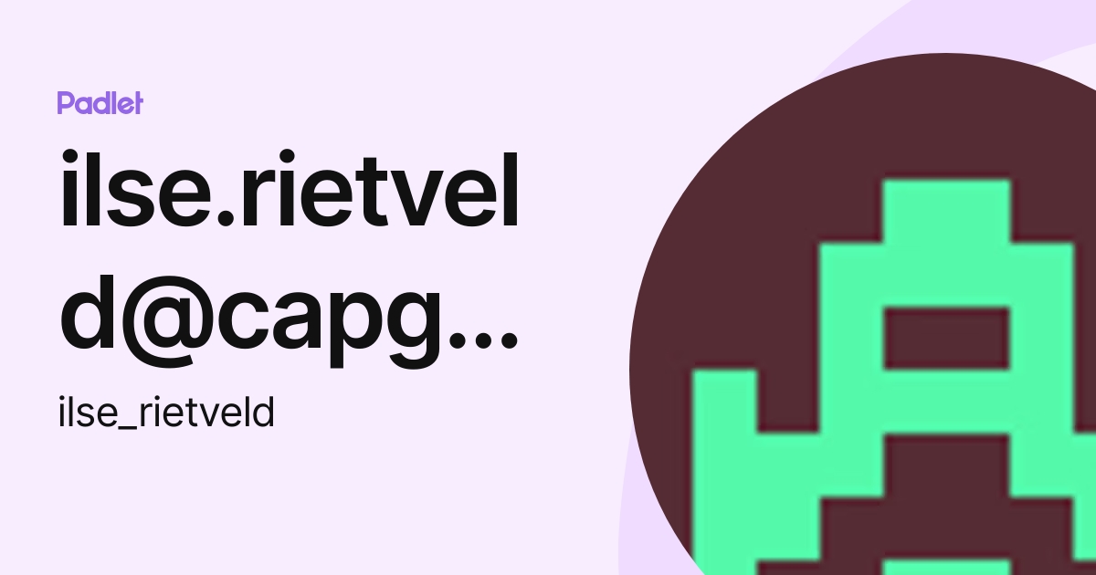 ilse.rietveld@capgemini.com (ilse_rietveld) profile | Padlet