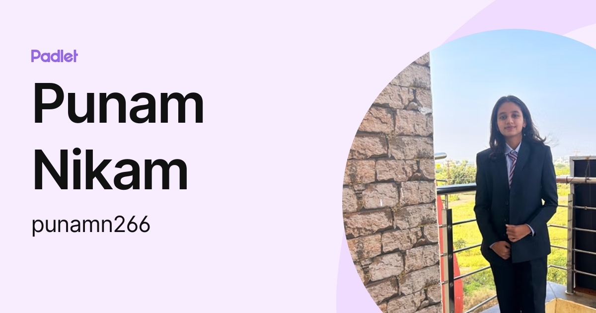 Punam Nikam (punamn266) profile | Padlet