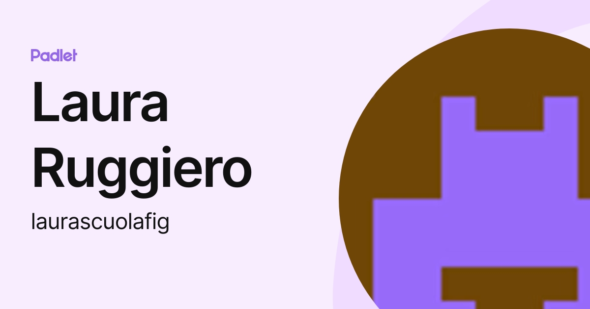 Laura Ruggiero (laurascuolafig) profile | Padlet