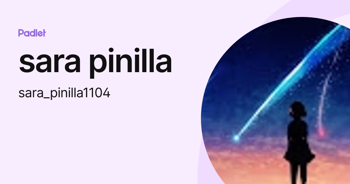 sara pinilla (sara_pinilla1104) profile | Padlet