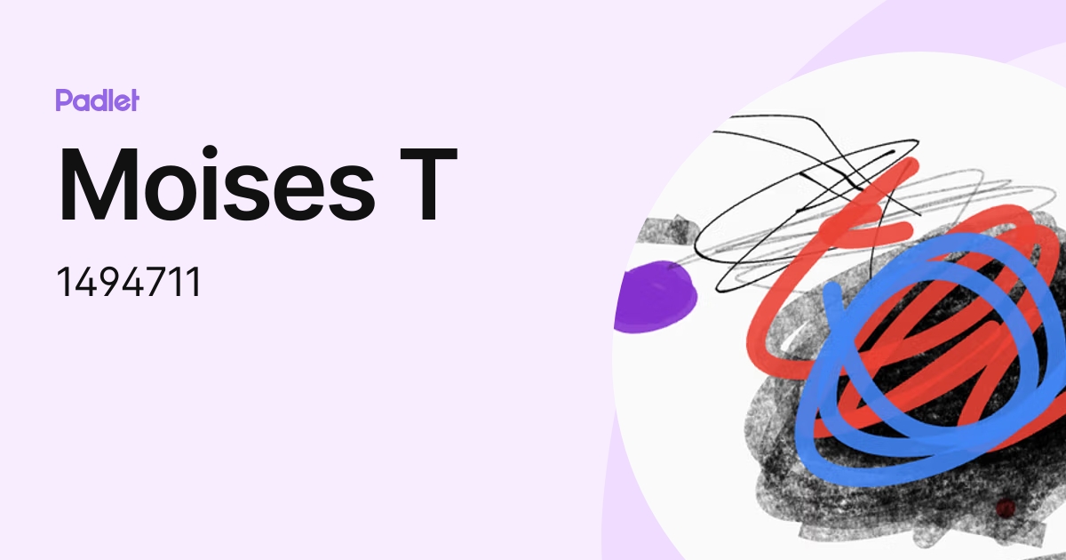 Moises T (1494711) profile | Padlet