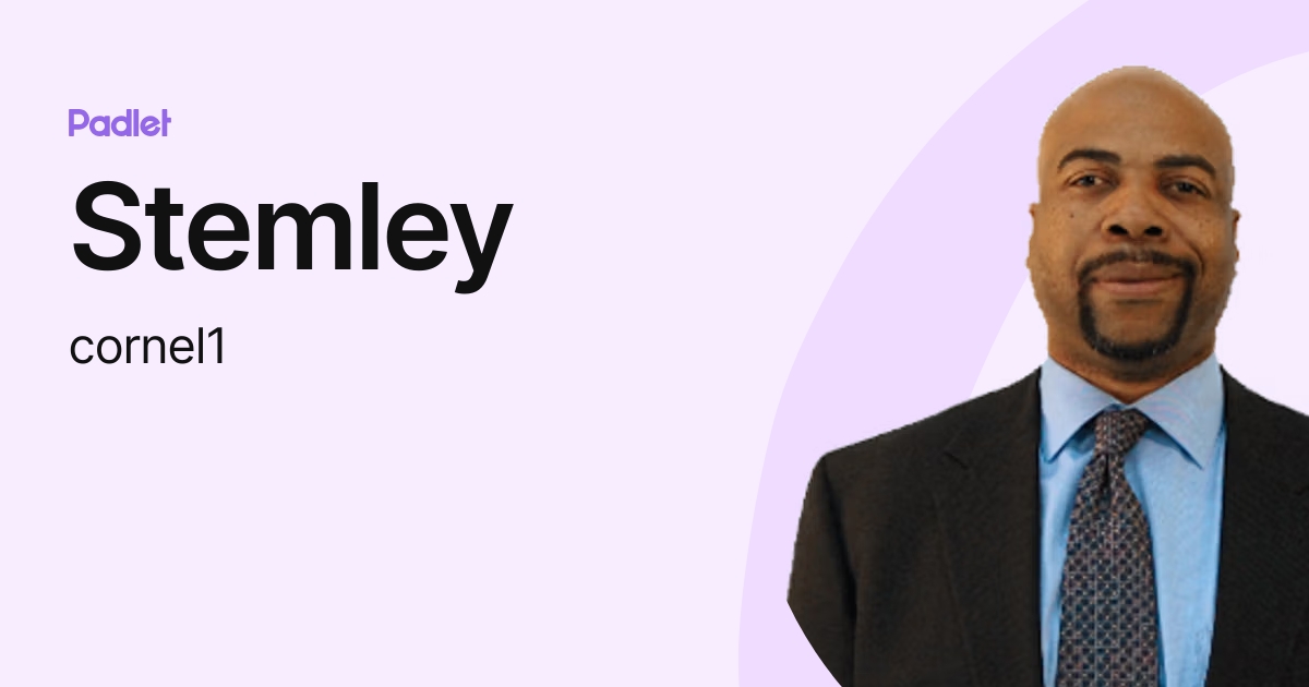 Stemley (cornel1) profile | Padlet