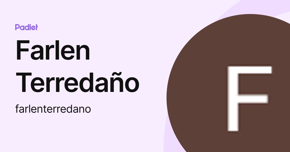 Farlen Terredaño (farlenterredano) profile | Padlet