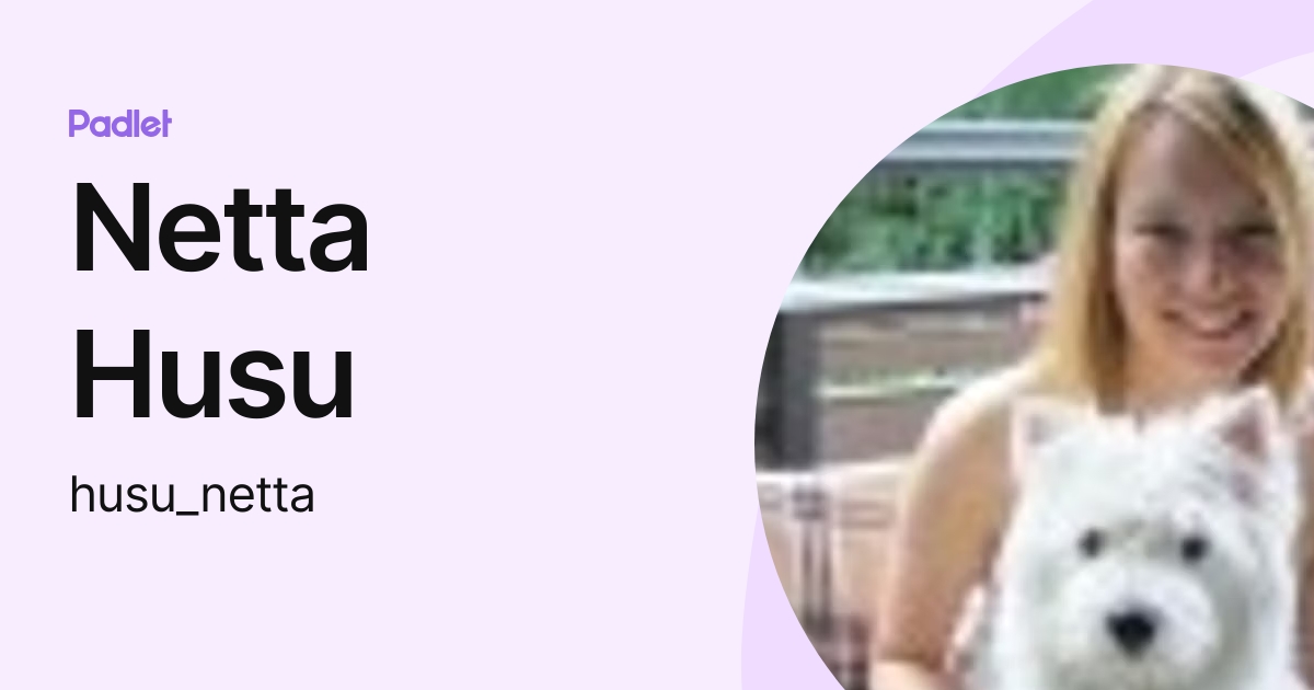 Netta Husu (husu_netta) profile | Padlet