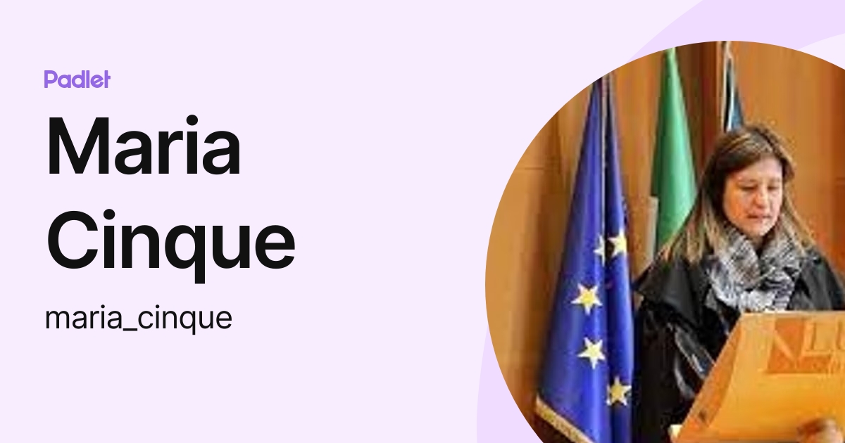 Maria Cinque (maria_cinque) profile | Padlet
