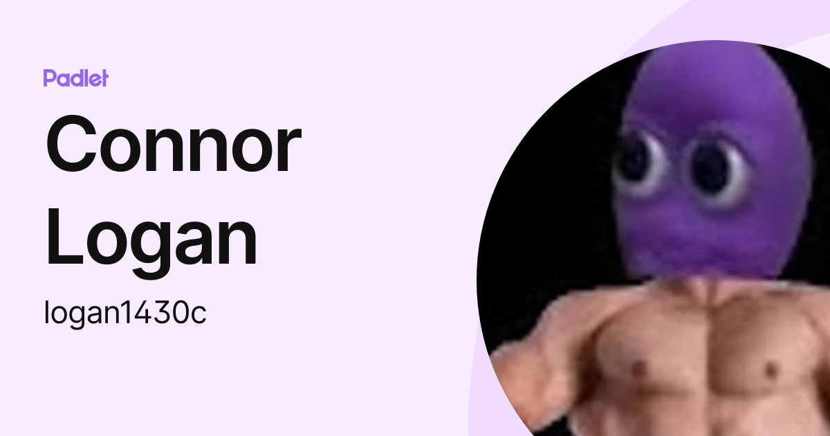 Connor Logan (logan1430c) profile | Padlet