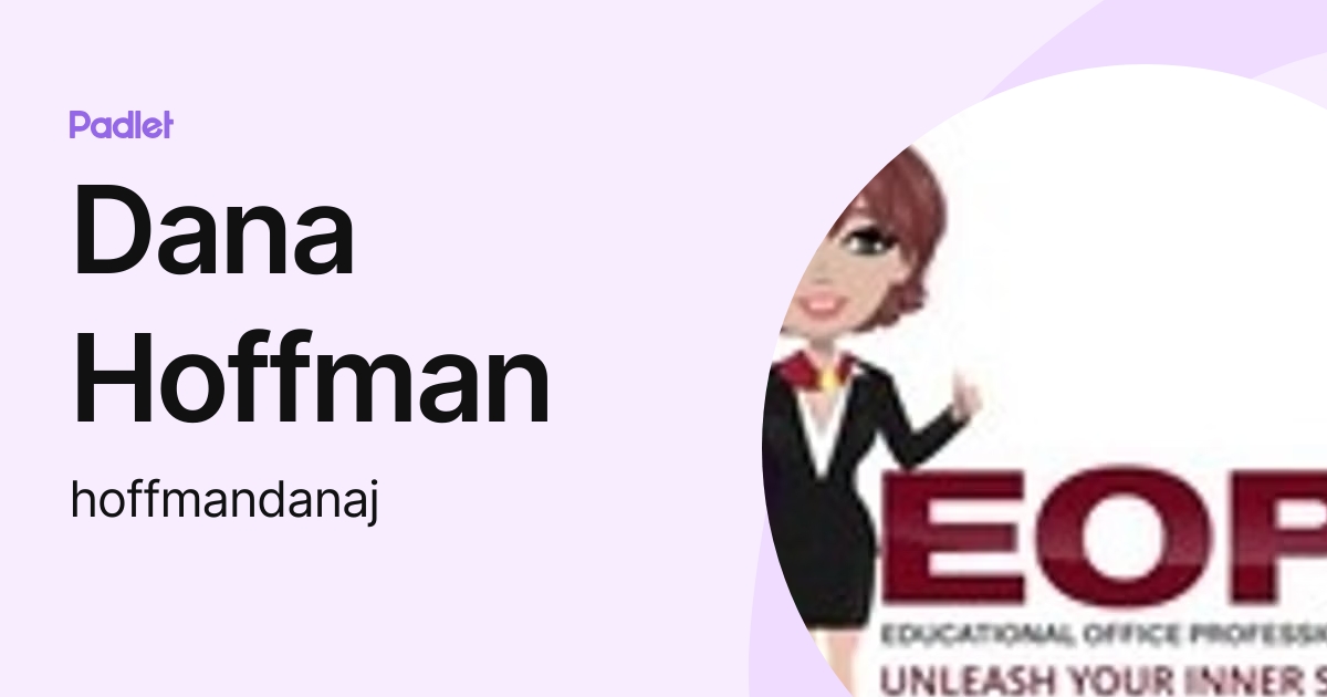 Dana Hoffman (hoffmandanaj) profile | Padlet